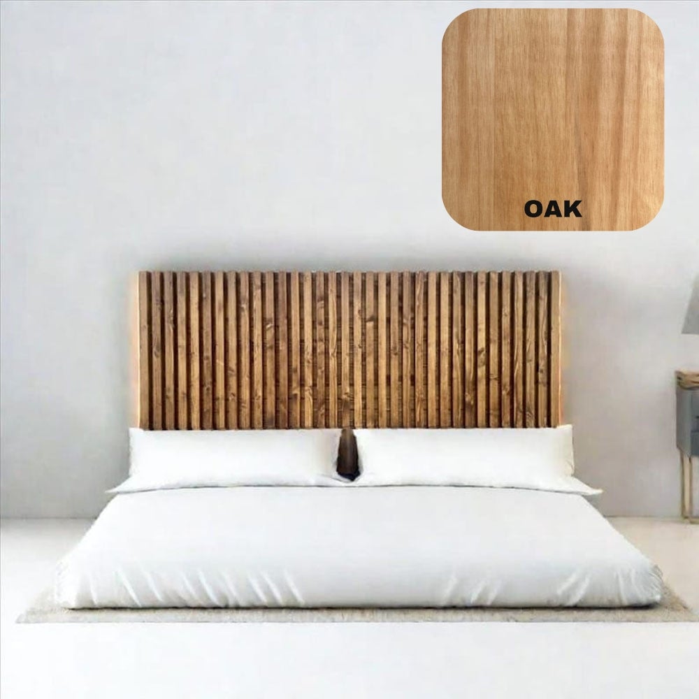 RAW WOOD® Tête de Lit | Modèle Kobushi | Finition Oak | 190x80cm ...