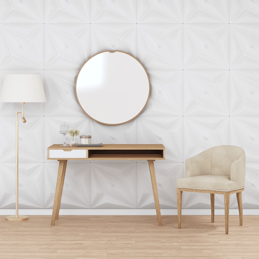 Paneles de pared 12 piezas blanco 50x50 cm XPS 3 m2 estrella | Leroy Merlin