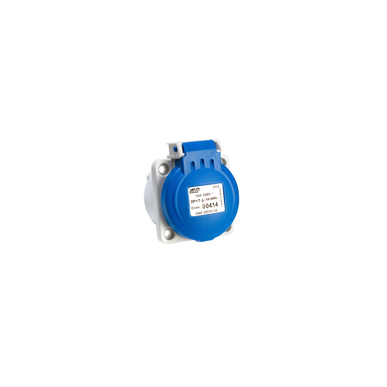 Prise encastrable bornes automatiques 16A 2P+T - Étanche IP44 - IDE ...