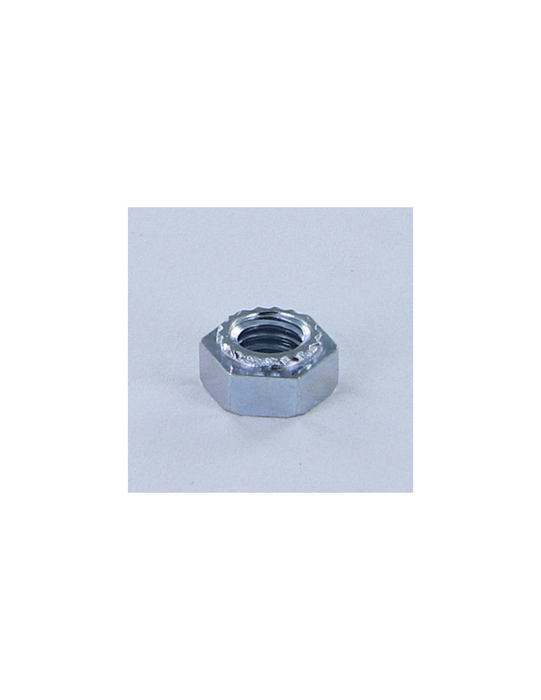 Écrou à tole Hexagonal Acier zingué blanc M4 Épaisseur tole 2-200 ...