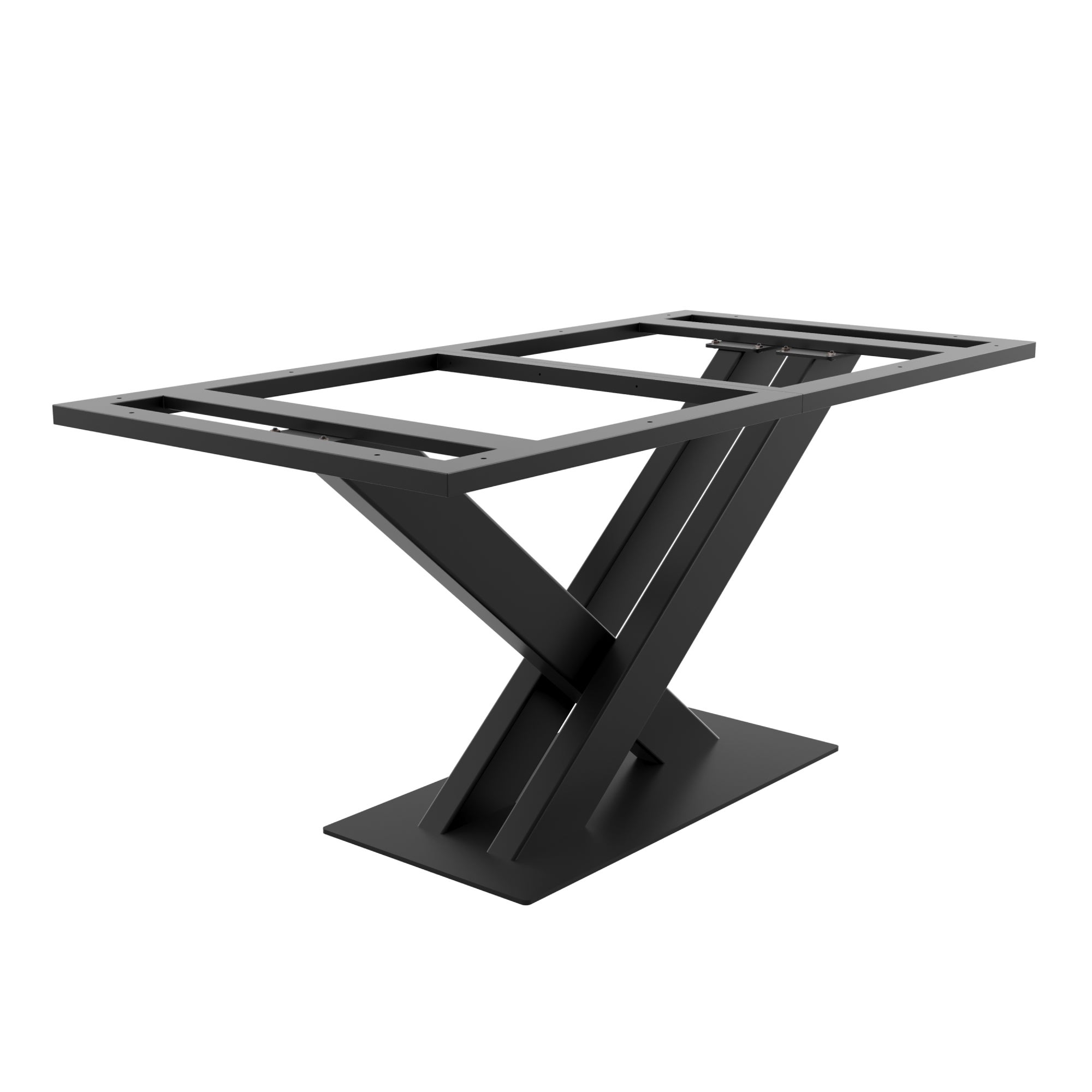 MetaloPro Pied de table en métal noir, design minimaliste et industriel ...