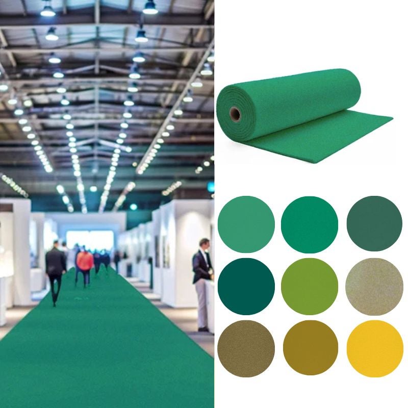 Arquiservi - Moqueta Ferial Verde Prado Ignífuga en Rollo 1X60 (60M2 ...
