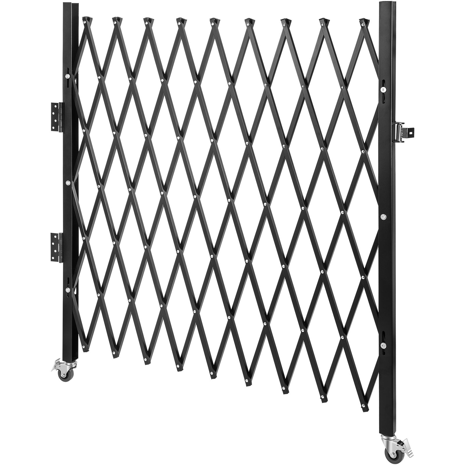 Portón de seguridad plegable SucceBuy 48" H x 71" L de acero, puerta ...