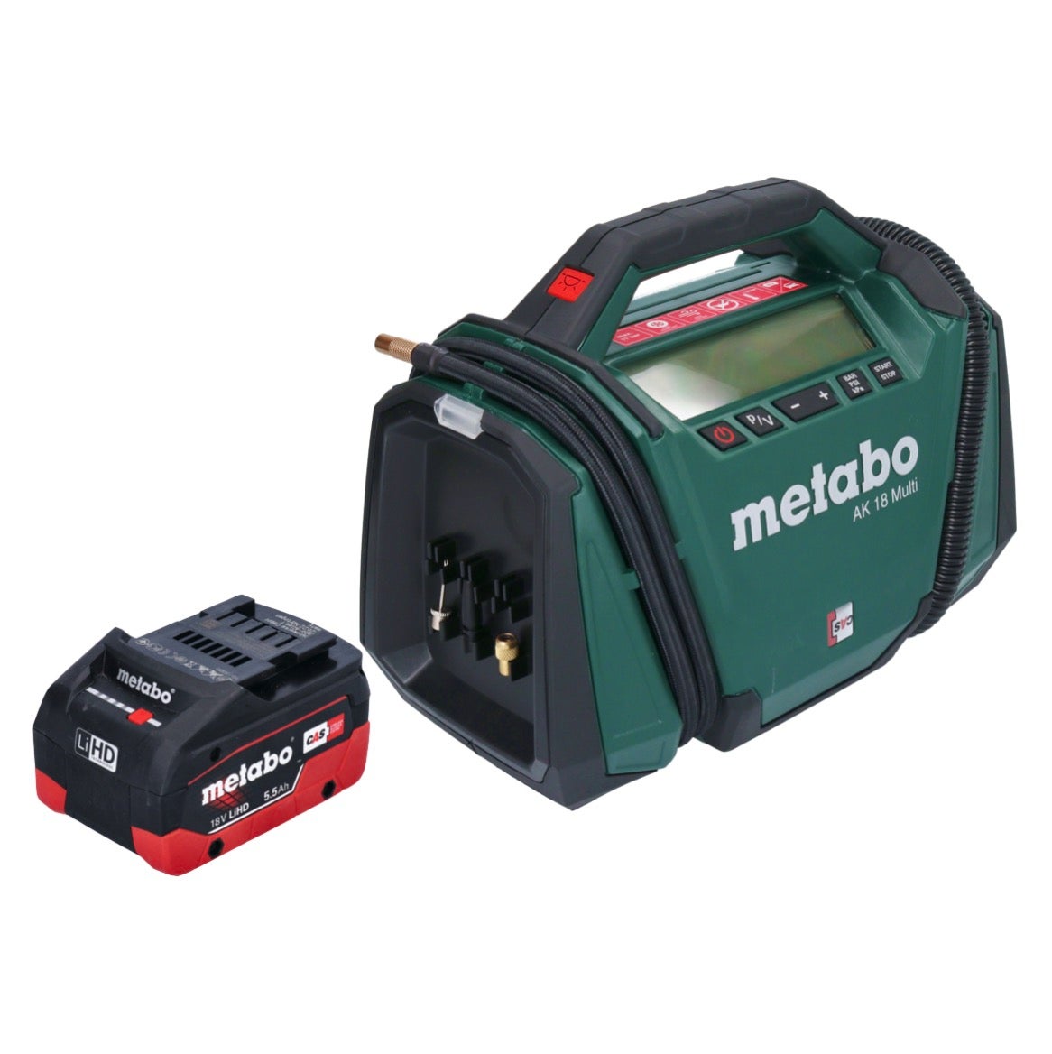 Metabo AK 18 Multi Compresseur sans fil 18 V 11 bar + 1x batterie 5,5 ...