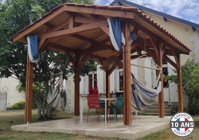 Carport bois 2 pans au meilleur prix | Leroy Merlin