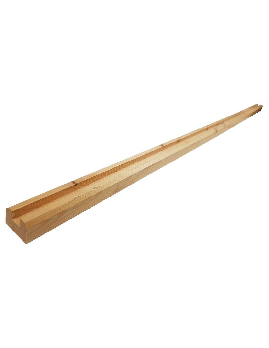 Lisse Basse En Bois Massif Pour Balustrade Hêtrel 200cm | Leroy Merlin