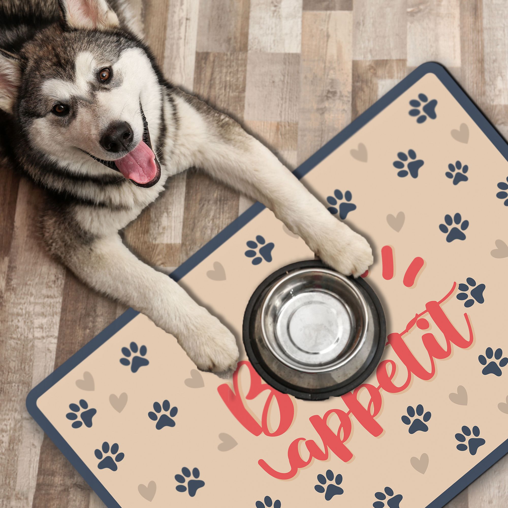 Tapis en vinyle absorbant pour chiens et chats Bon Appetit 40x60 ...