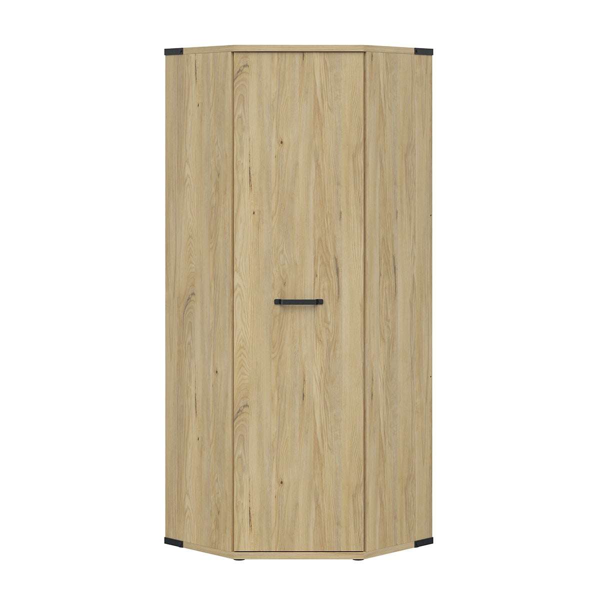 Armoire d'angle 1 porte Dako Bois et Noir | Leroy Merlin