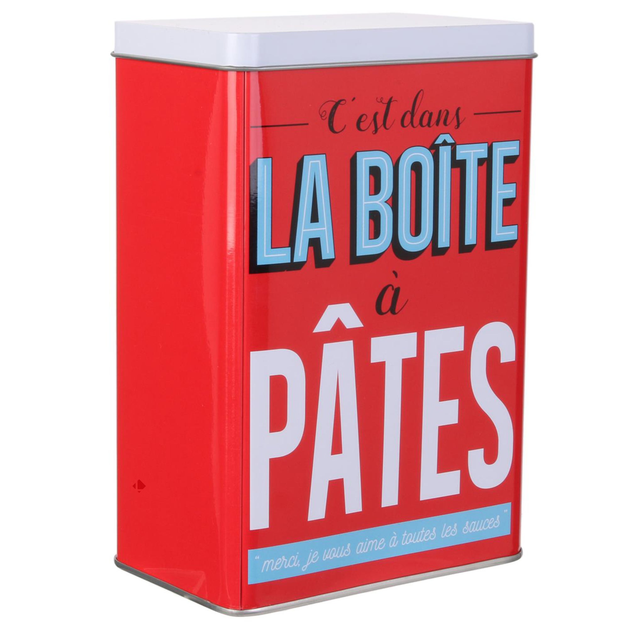 Petite boîte métal LA BOITE A Pâtes rouge | Leroy Merlin