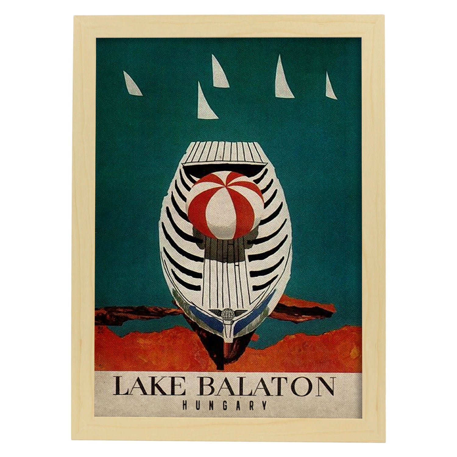 Poster Vintage De Lago Balaton. Con Imagenes Vintage Y De Publicidad ...