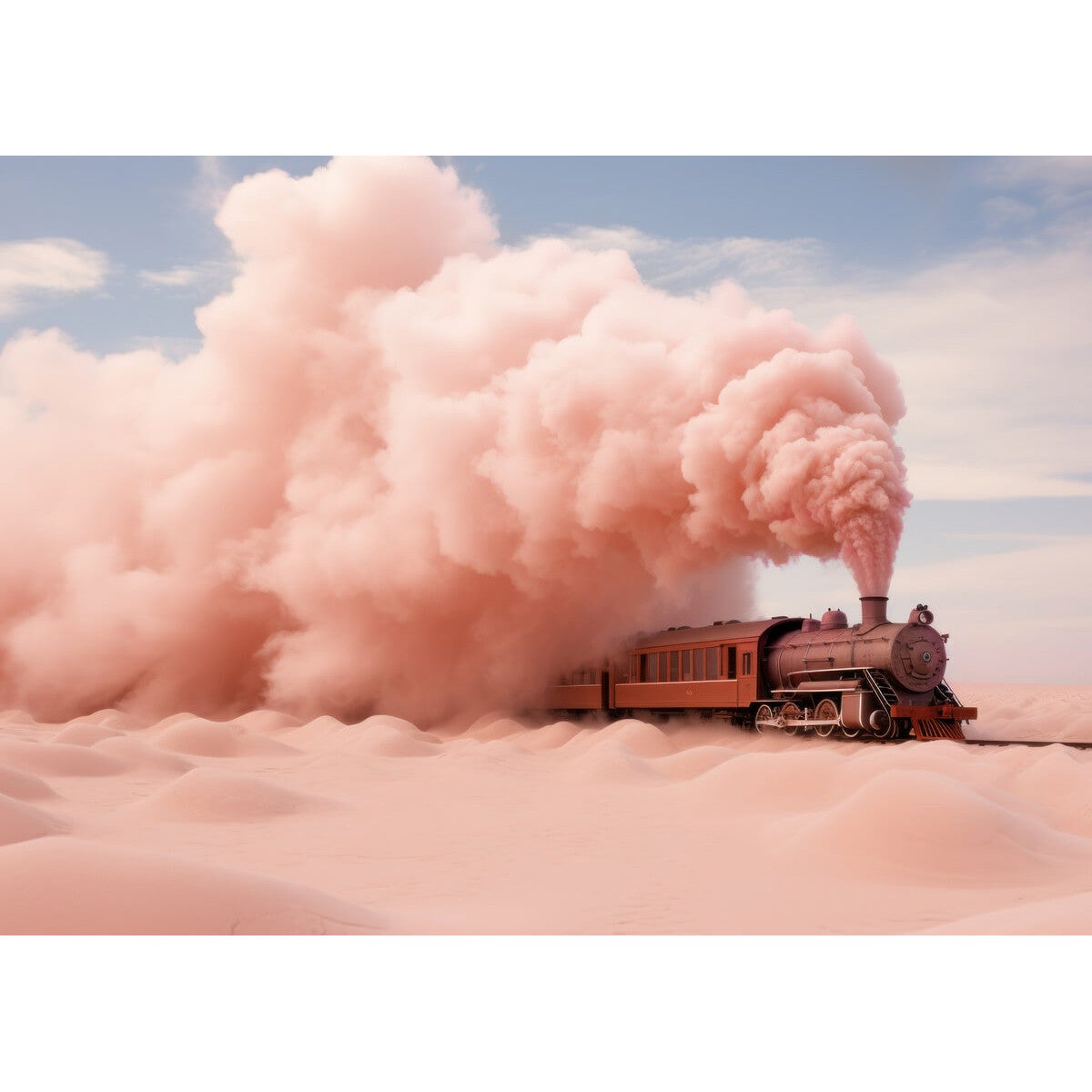 Tableau mural train onirique | Leroy Merlin