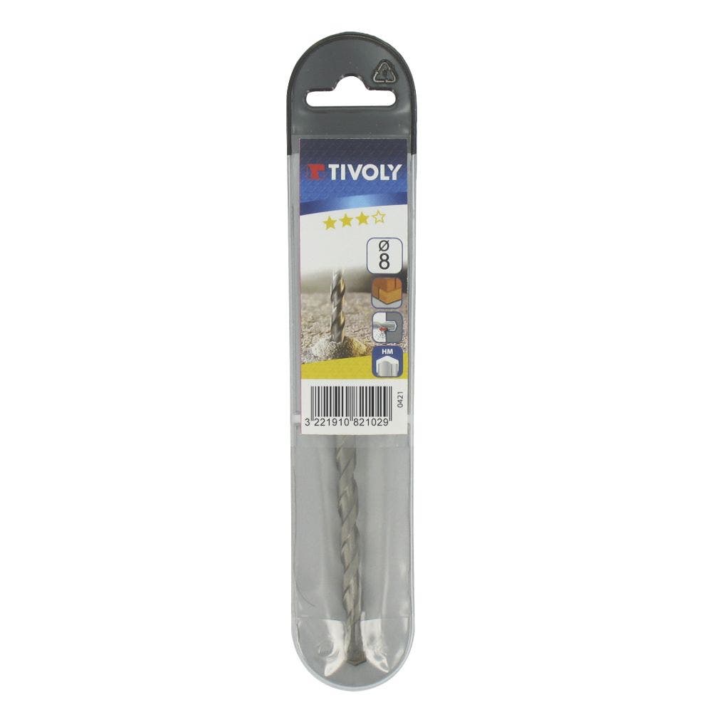 Tivoly - Foret carbure béton QC SUPER (blister de 2 pièces ...