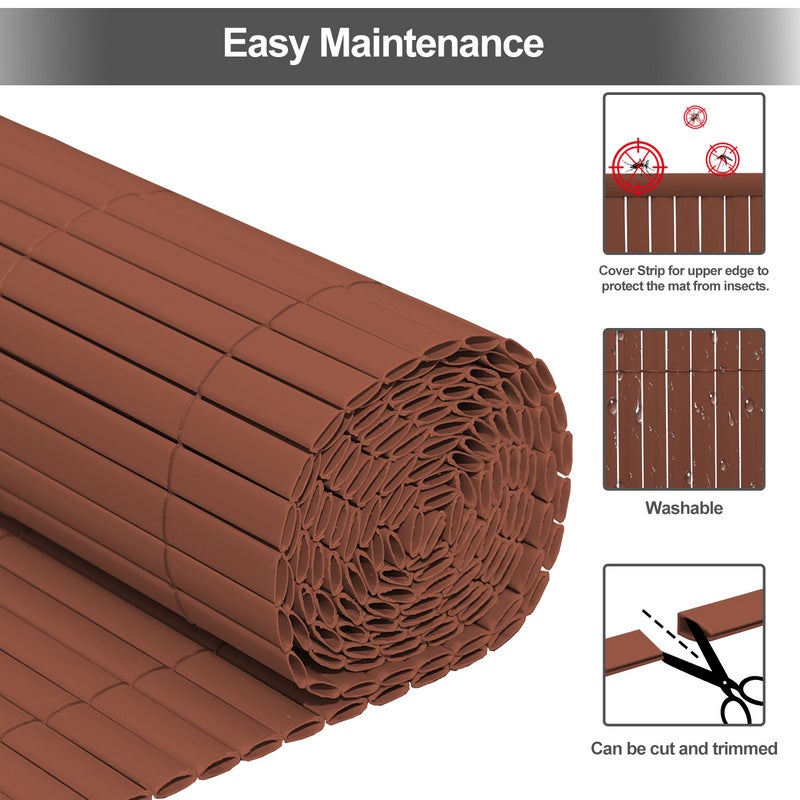 Zanzariera in PVC per giardino, balcone, terrazza, frangivento per ...