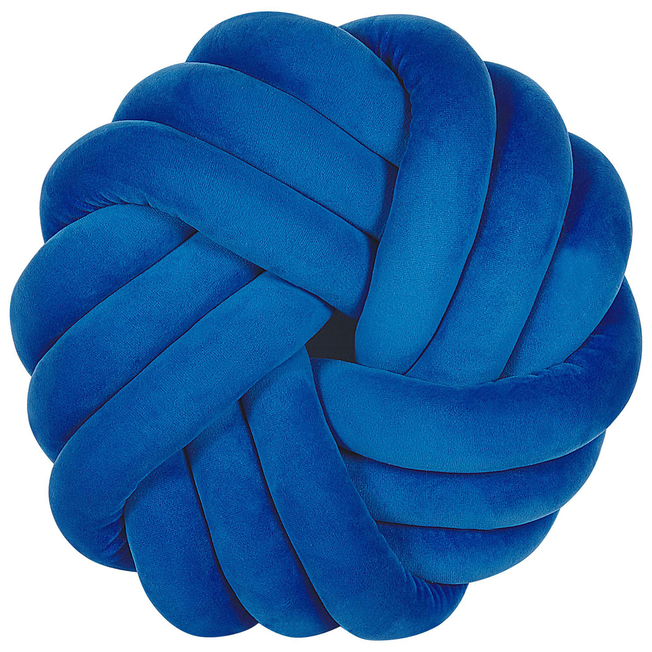 Coussin noeud bleu diamètre 30 cm AKOLA | Leroy Merlin