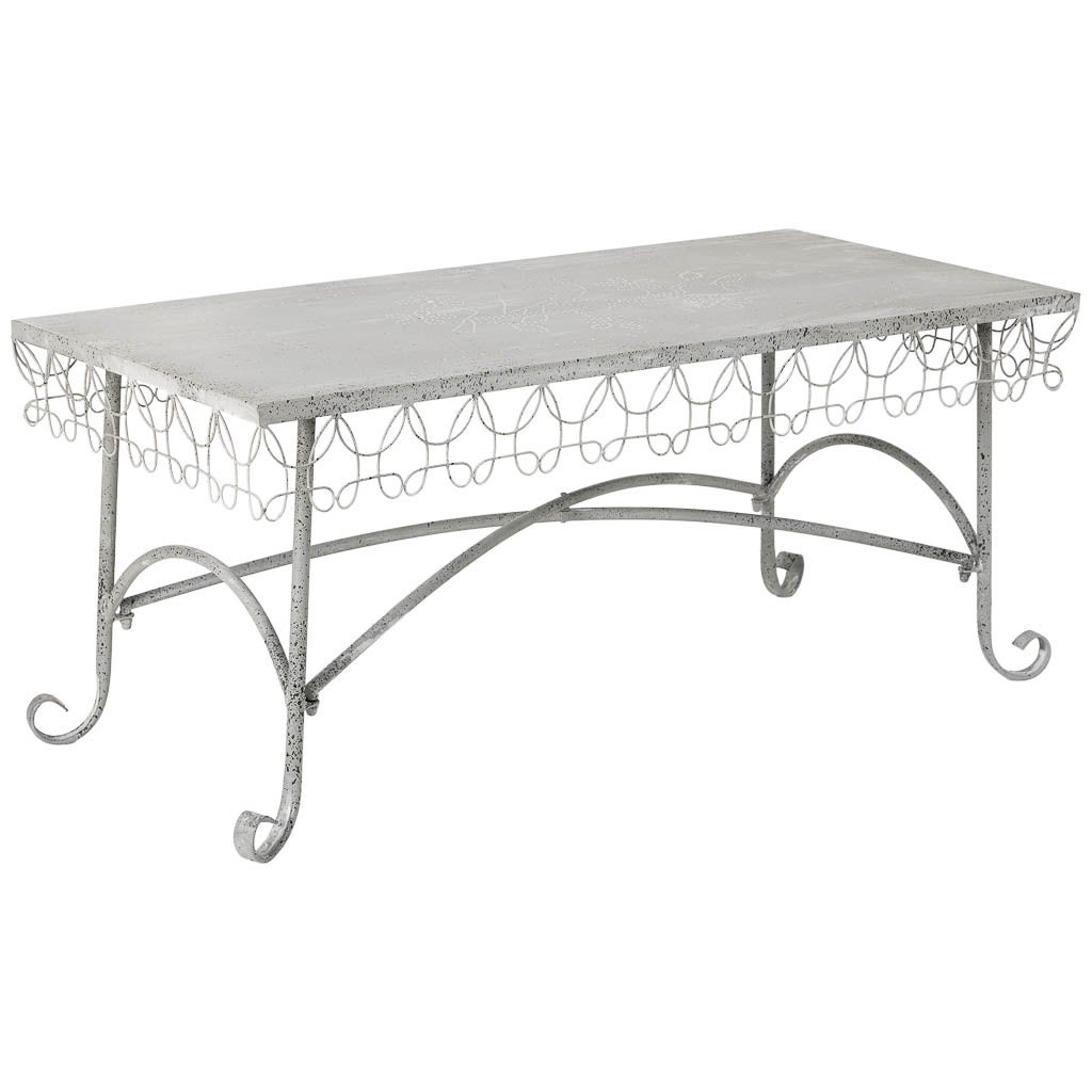 Table basse en métal 120,65x56,52x52,07h cm | Leroy Merlin