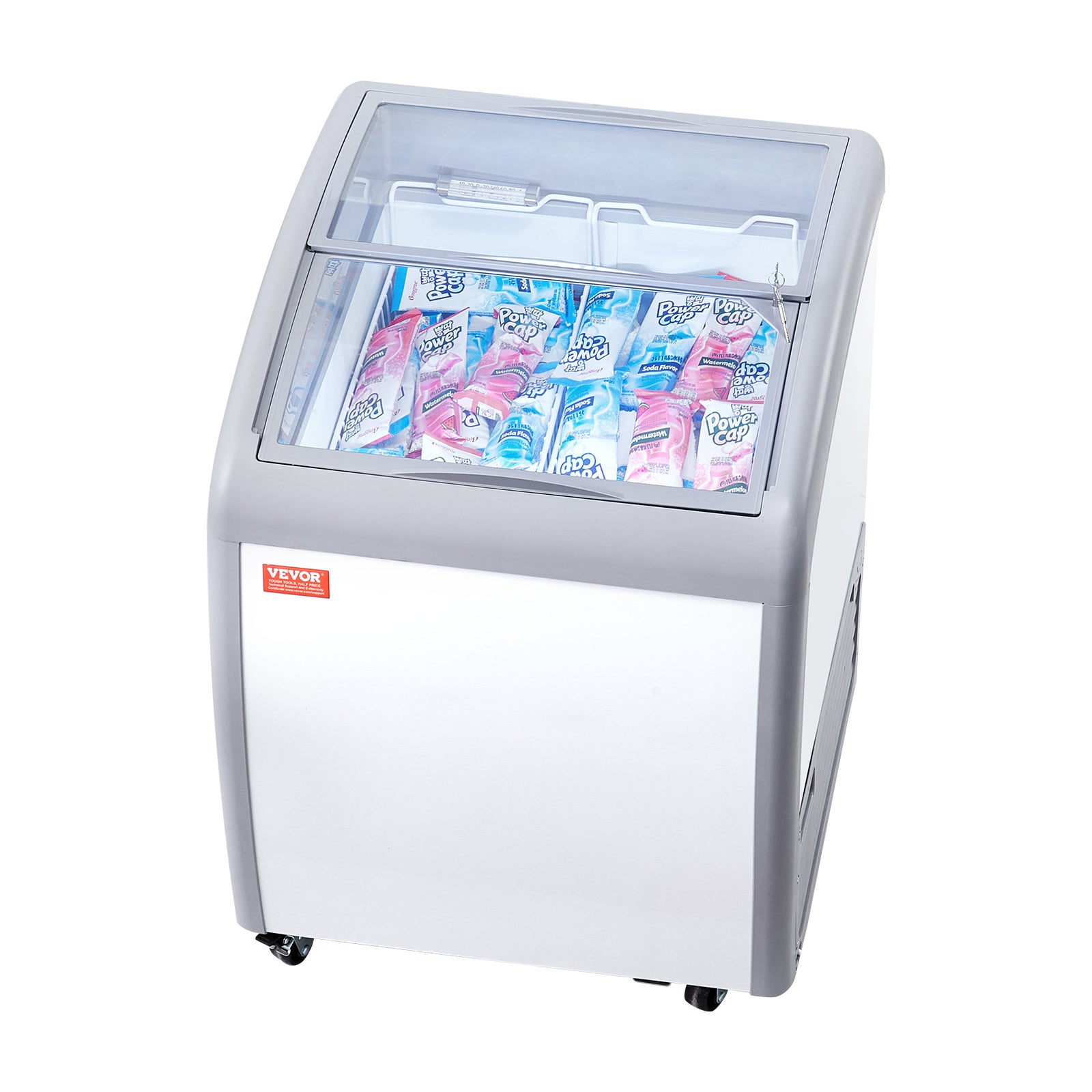 Vitrina refrigerada comercial helados, mostrador helados de 154 litros ...