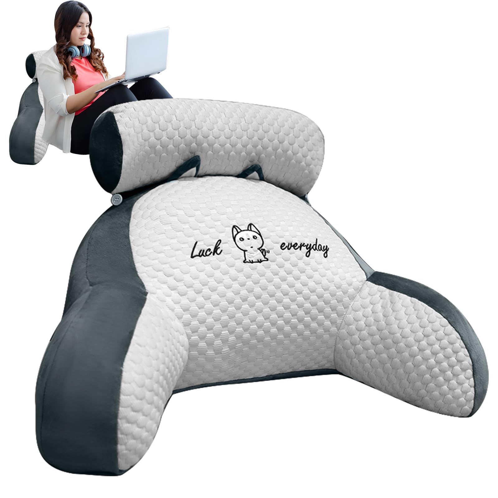 Coussin de dossier de lecture, coussin de lecture pour canapé, 60x40 cm ... Coussin de dossier de lecture, coussin de lecture pour canapé, 60x40 cm ...