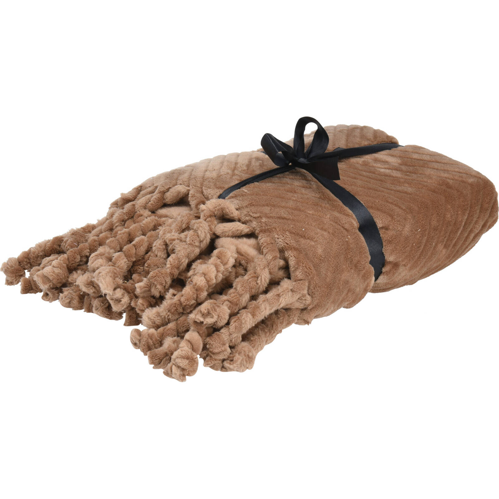 Plaid boho avec franges, 100% polyester, 130 x 160 cm., Home Styling ...