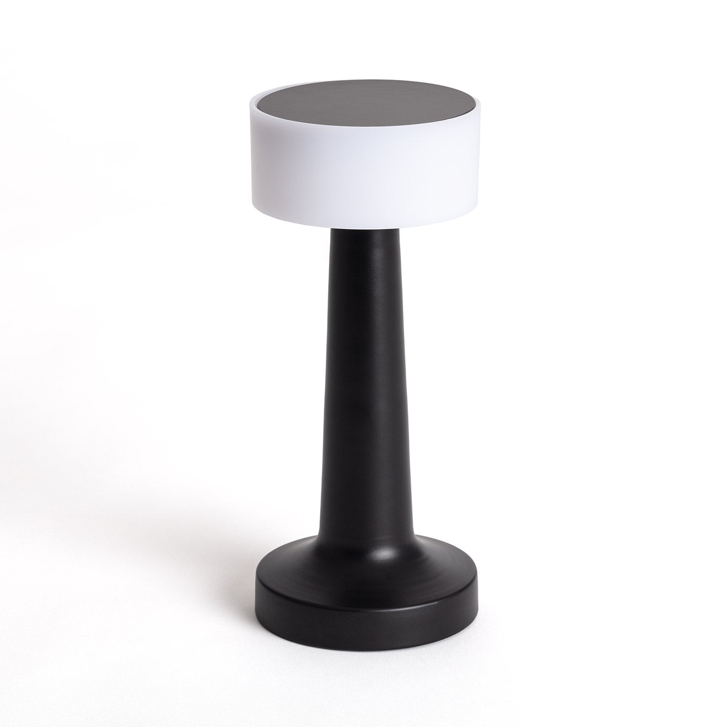 Ledkia Lámpara de Mesa LED Portátil con Batería USB Recargable Greta Negro | Leroy Merlin