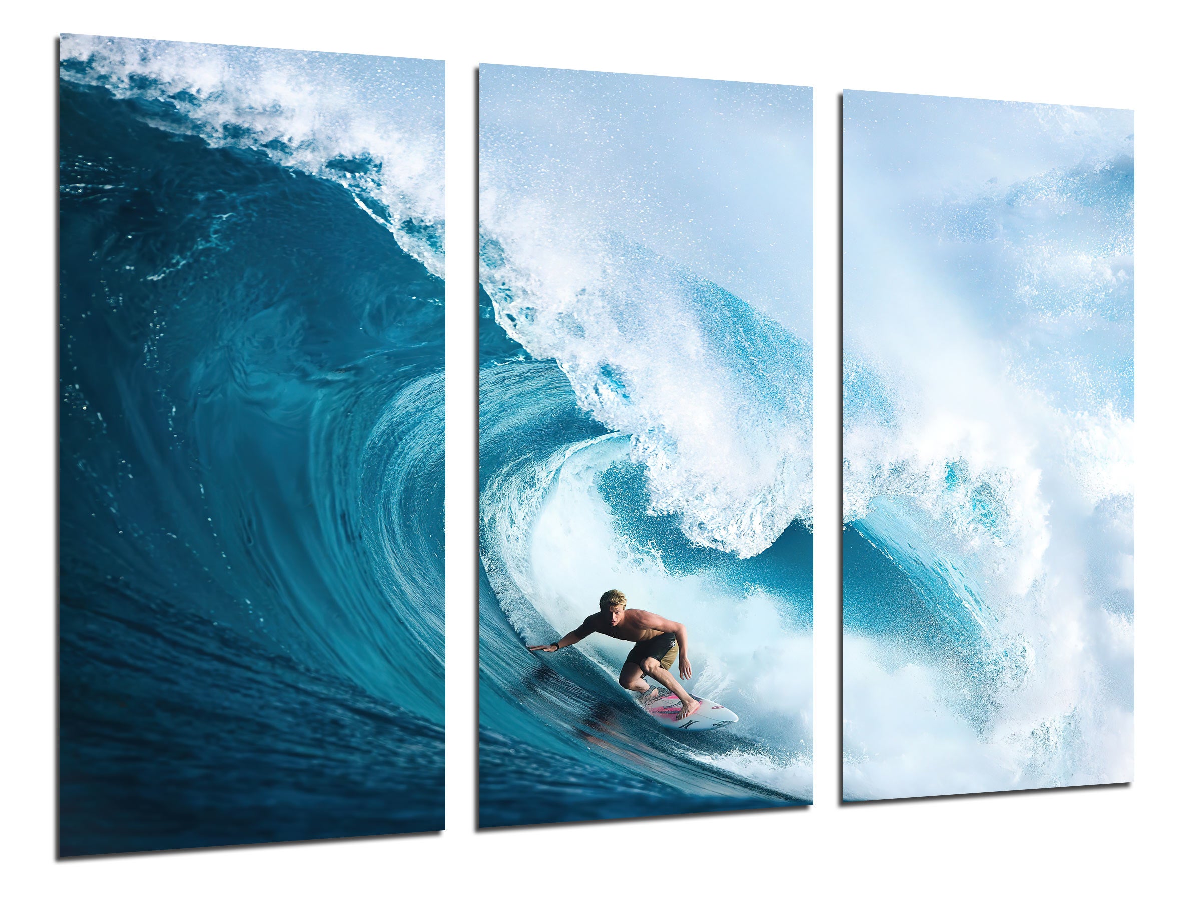 Ensemble de peintures décoratives Sport, Surf, vague, impression ...