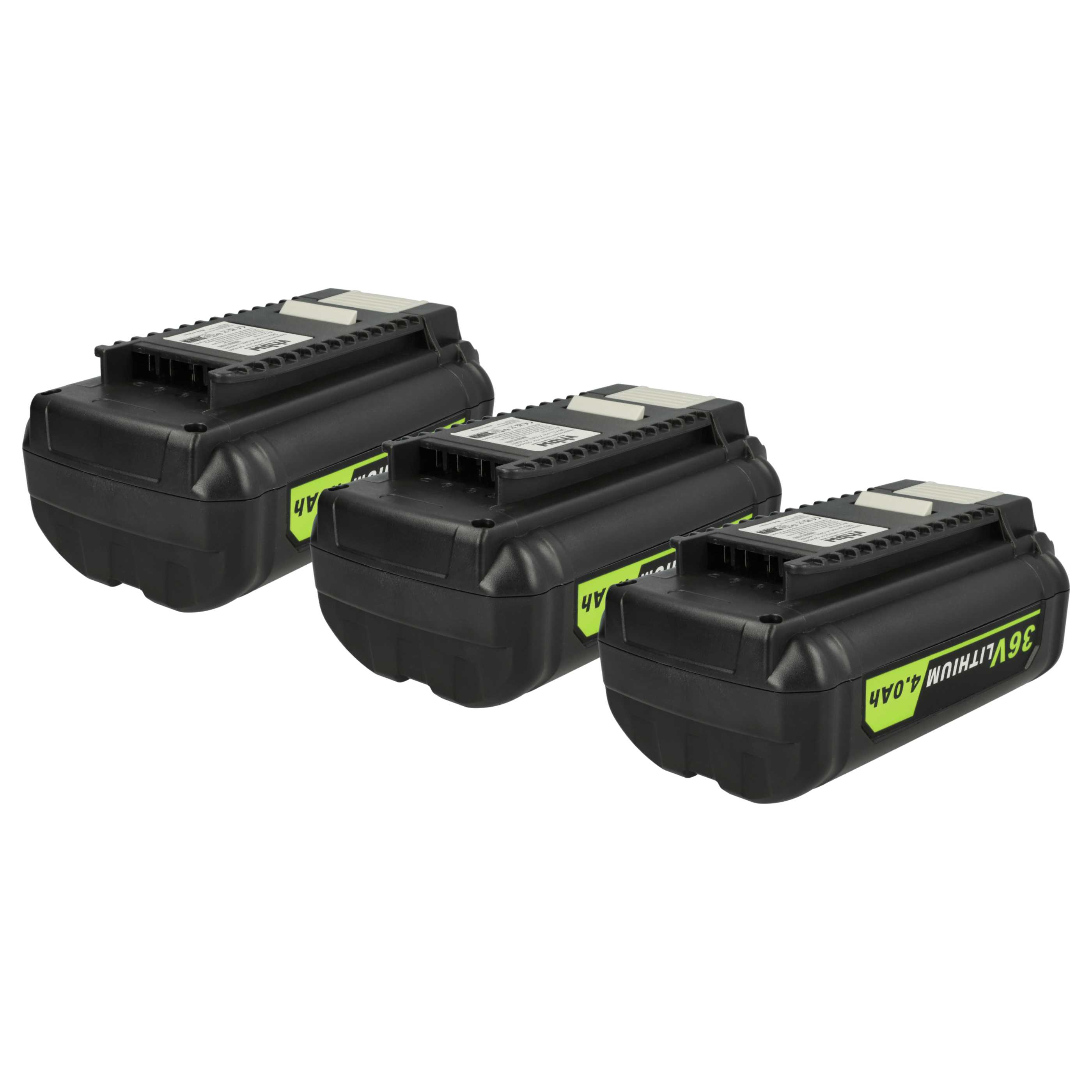 Vhbw 3x batería compatible con Ryobi 625 CFM, R40402, RBC36X20B, 500 CFM, 40V VAC ATTACK Leaf ...