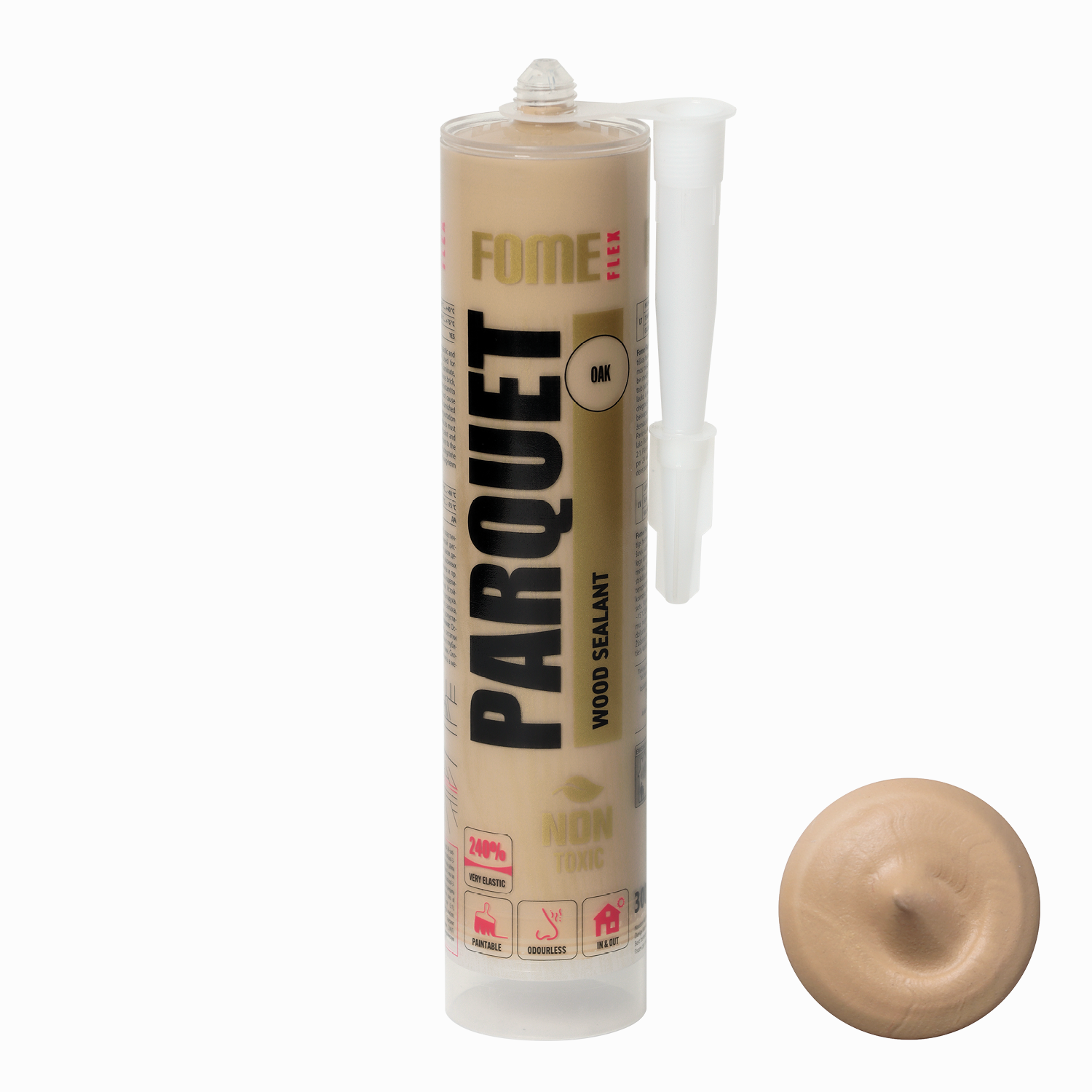 Mastic acrylique bois FOME FLEX Parquet – couleur chêne, élastique et ...