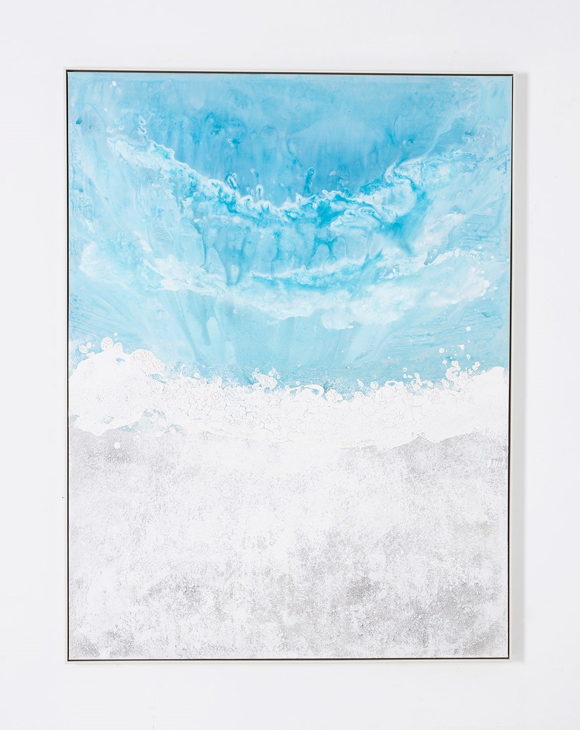 Tableau peinture à l'huile sur toile,peinte abstraite avec cadre en ...