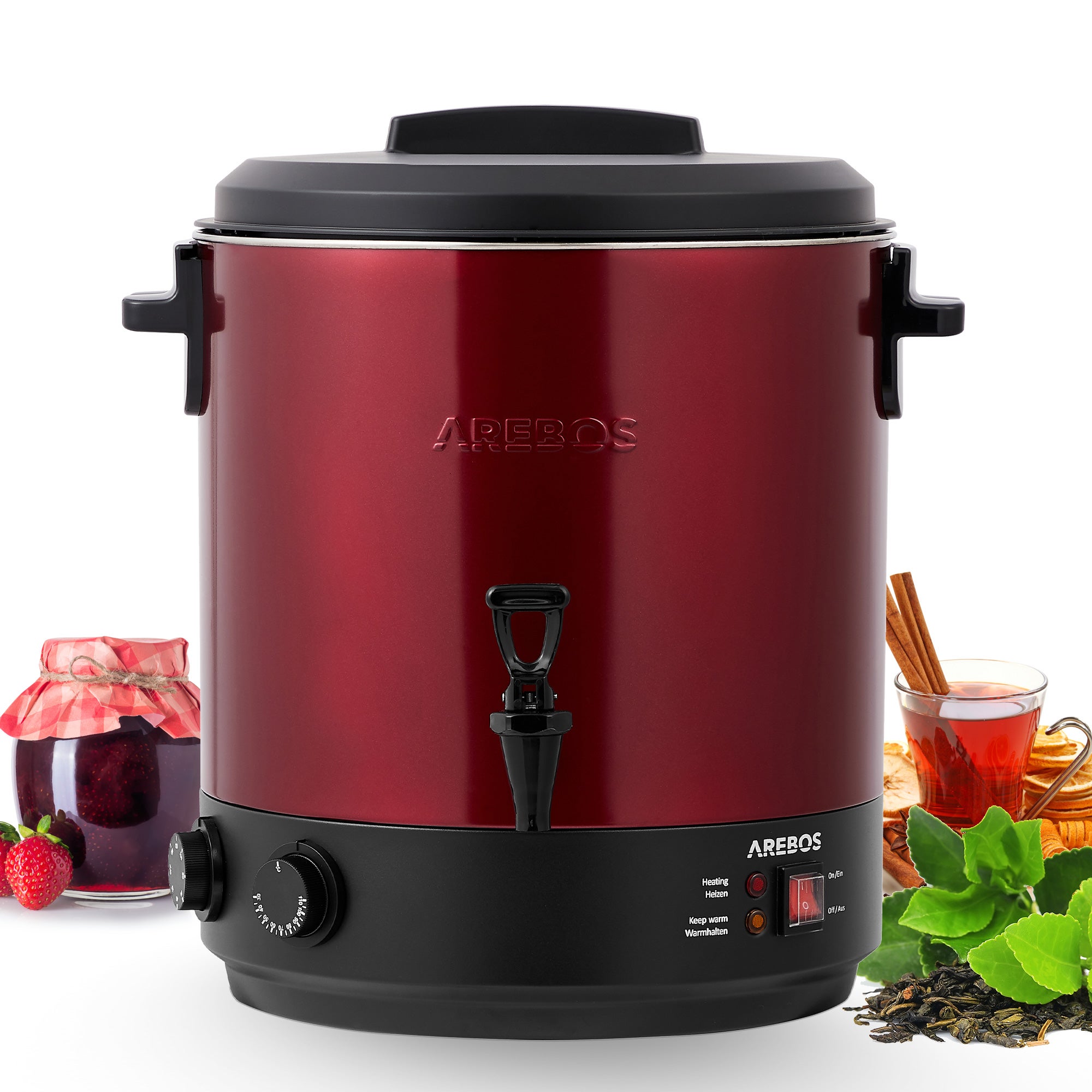 Autocuiseur automatique 1800 W 28 l réglable en continu de 30 à 110 °C ...