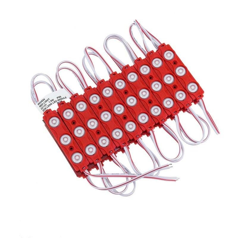 Modulo Led 12V 3smd 28x35 1,5W Rojo IP65 pack de 10 und | Leroy Merlin