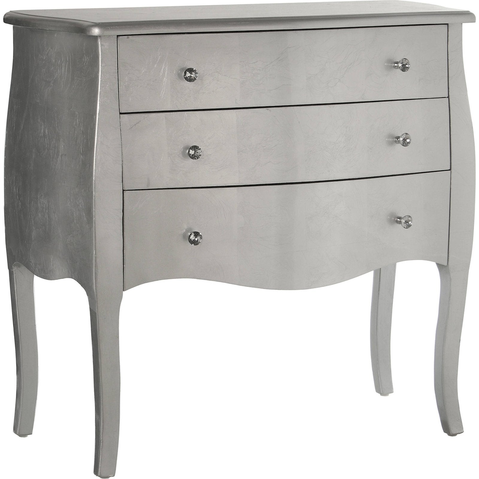 Commode argentée élégante pour intérieur chic 85 x 40 x 80 cm Argent ...