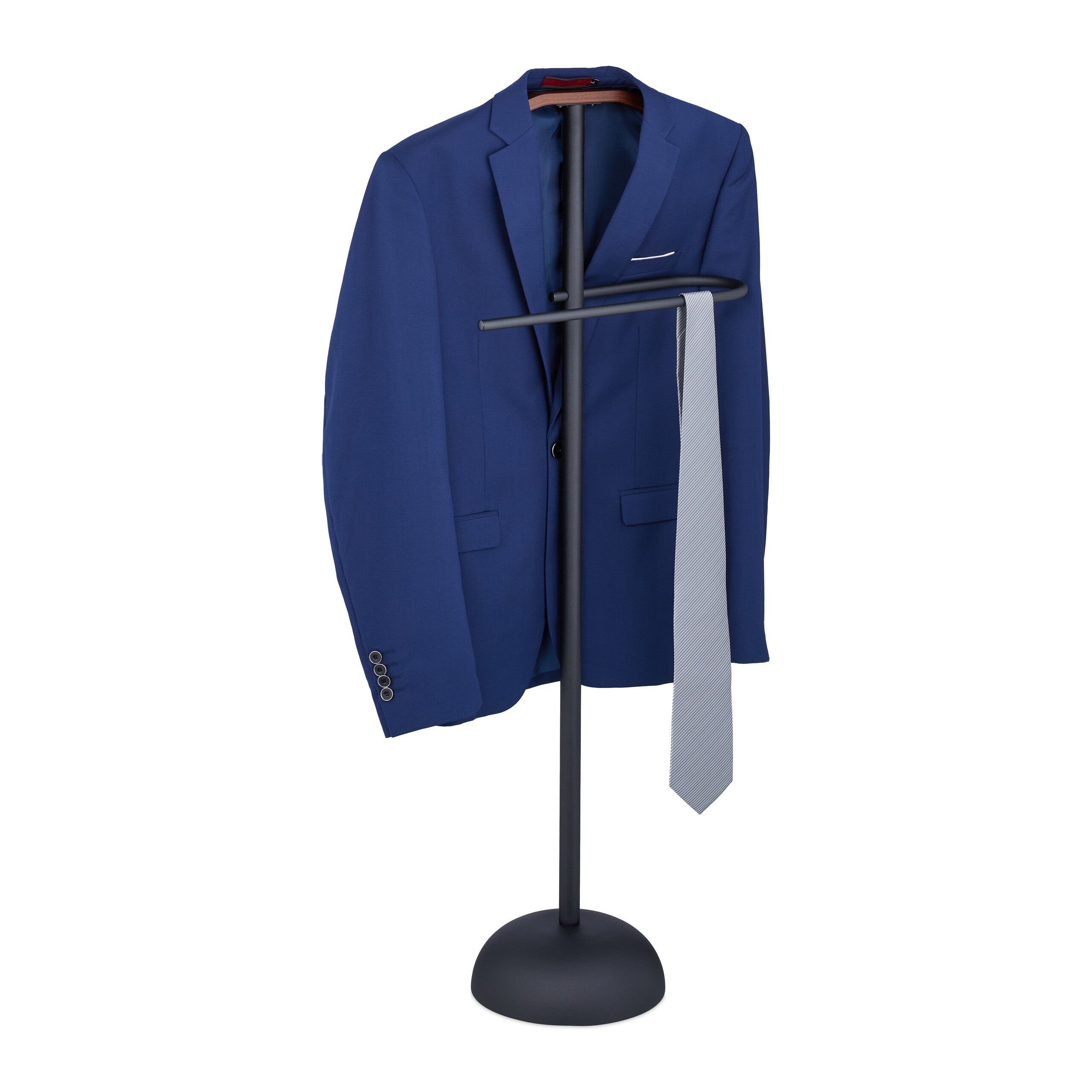 Relaxdays Galán de Noche Hecho de Acero y MDF, para Chaqueta y Pantalón ...