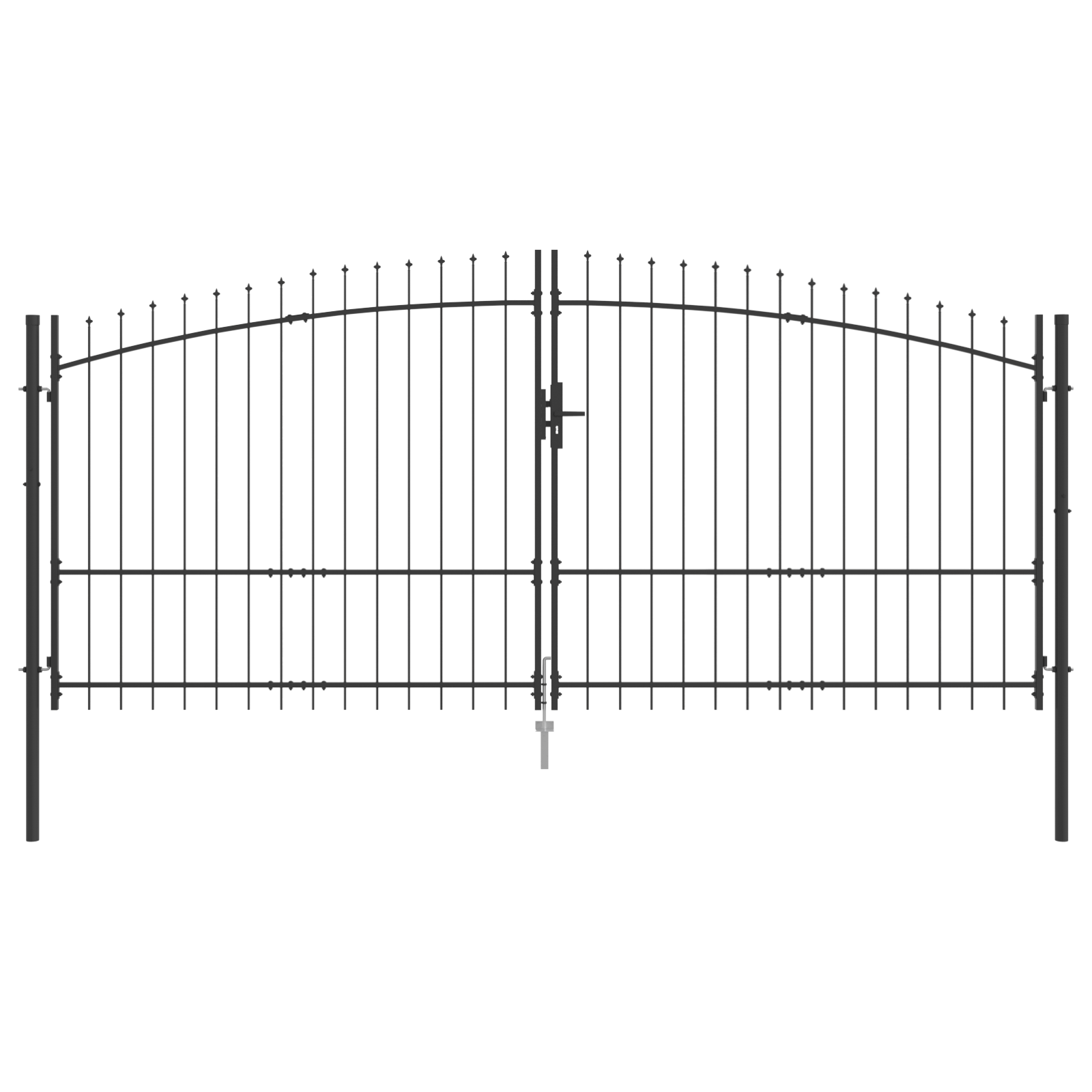 Porte de jardin | Portail de jardin | Portillon avec Sommet en Fer de ...
