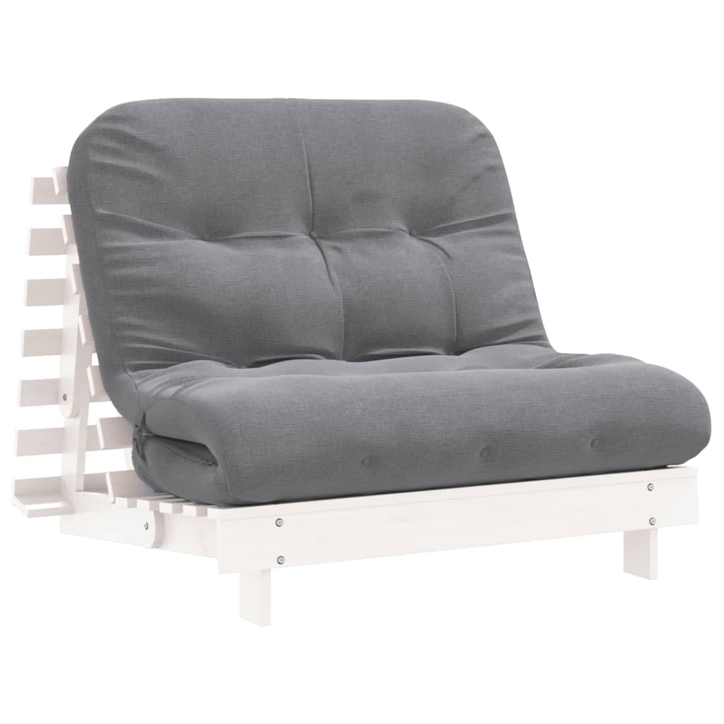 Canapé convertible | Canapé-lit futon avec matelas 100x206x11 cm bois ...