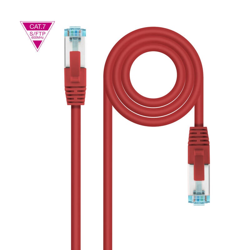 Cable red cat.7 lszh sftp pimf awg26 rojo 50 cm | Leroy Merlin