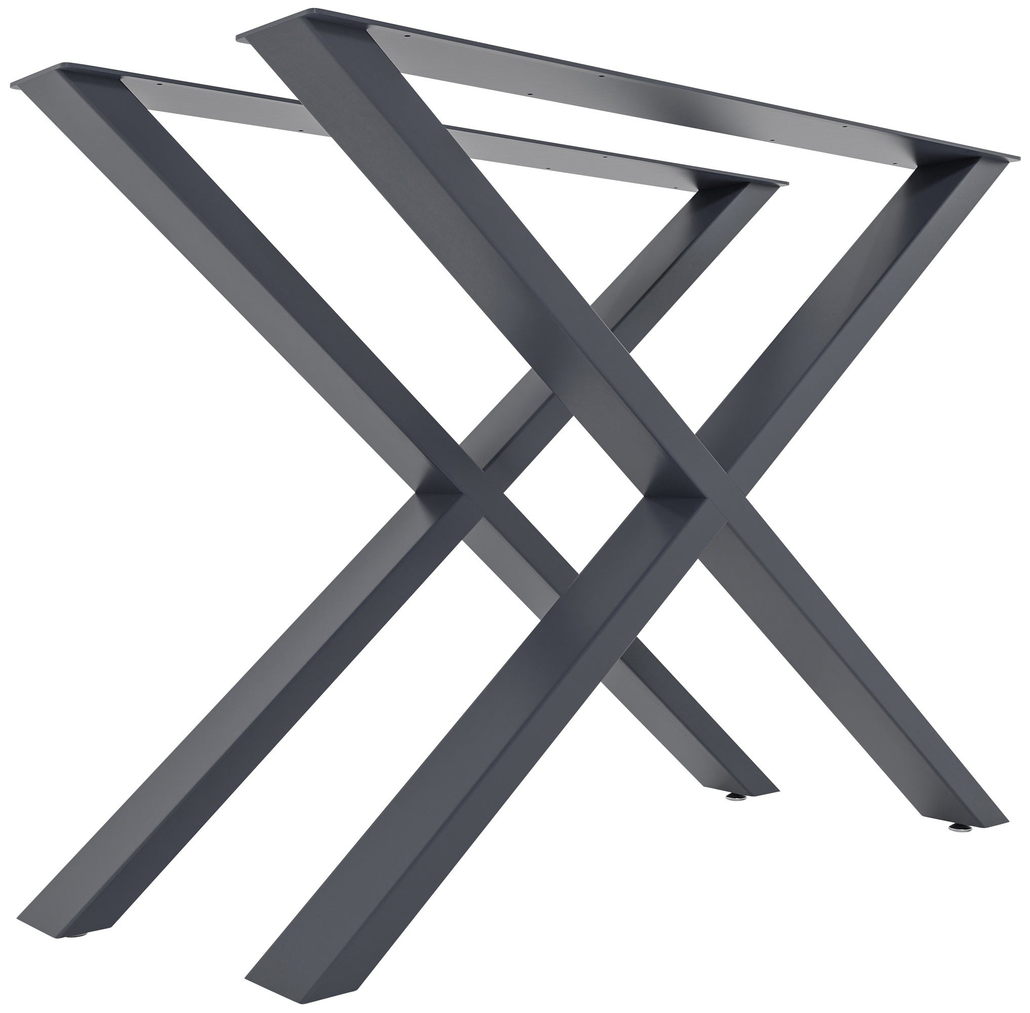 Set di 2 gambe per tavolo Swift grigio|L | Leroy Merlin