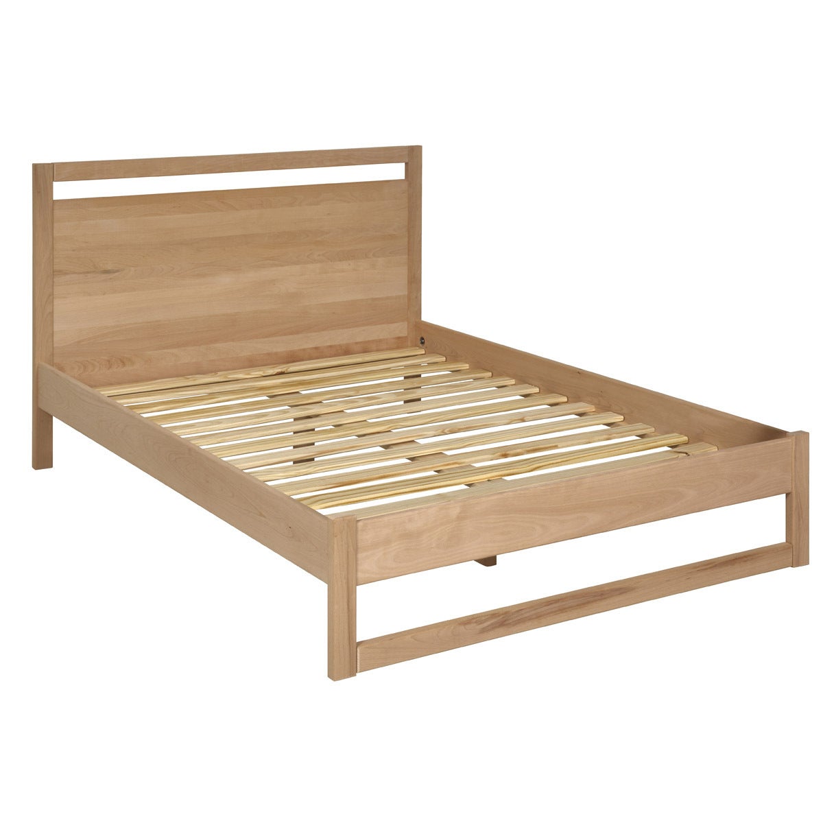 Lit 2 places Lio Bois naturel 160x200 cm | Leroy Merlin