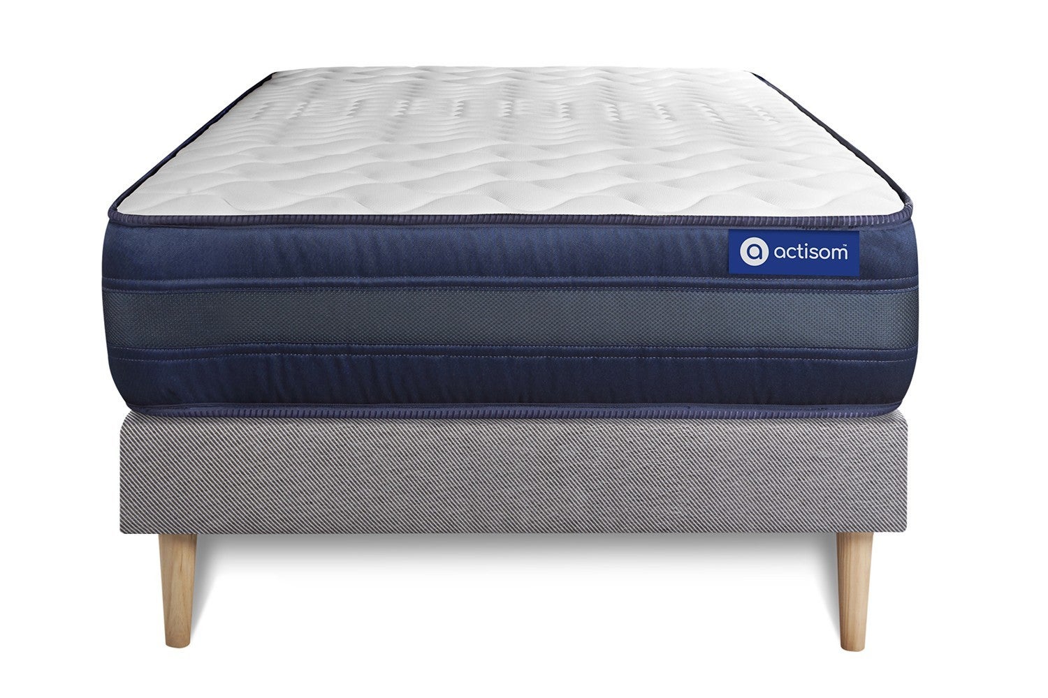 Ensemble matelas 80 x 200 cm Actilatex tech - Latex et mémoire de forme - Ep : 24 cm - Très ...