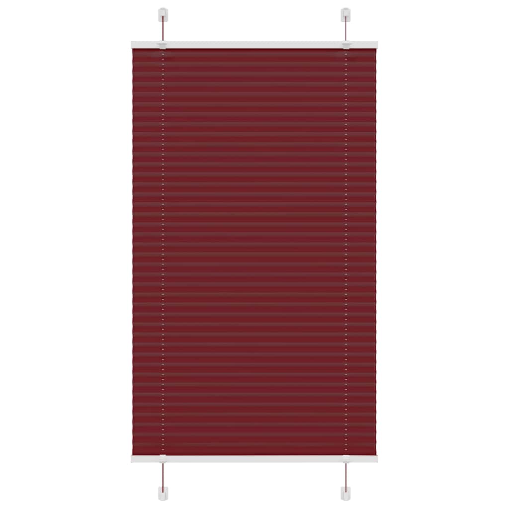 Store plissé | Store pliant rouge bordeaux 70x100 cm largeur du tissu ...