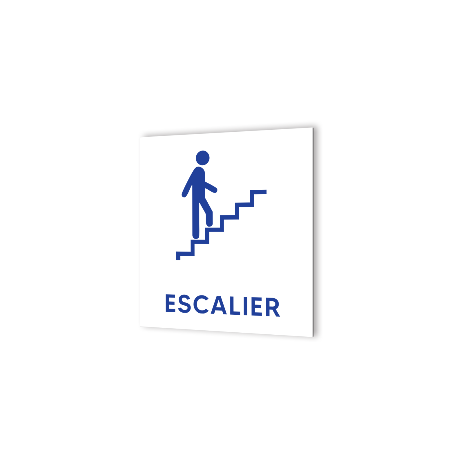Pictogramme Escalier Droite - Panneau signalétique Dibond Blanc - Picto ...
