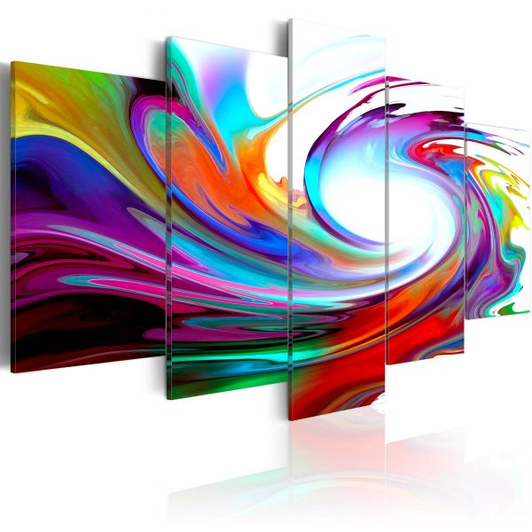 Tableau Rainbow - swirl 100x50 cm | Leroy Merlin
