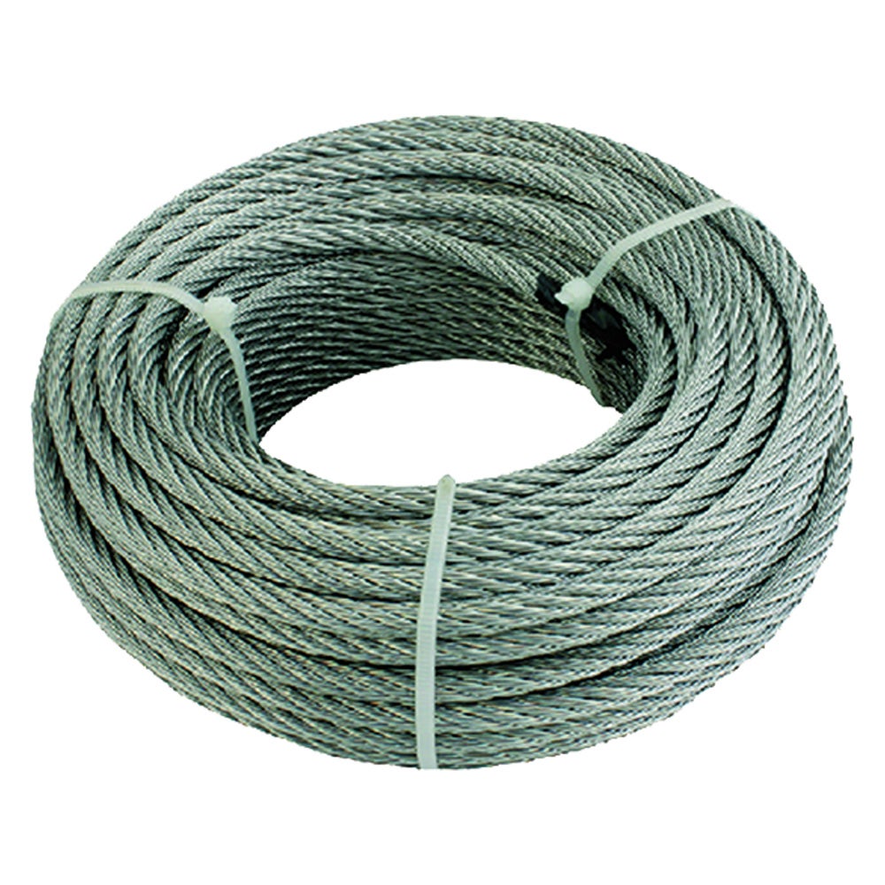 CORDE EN ACIER INOXYDABLE '316' mm 4 x rt. 25 m | Leroy Merlin