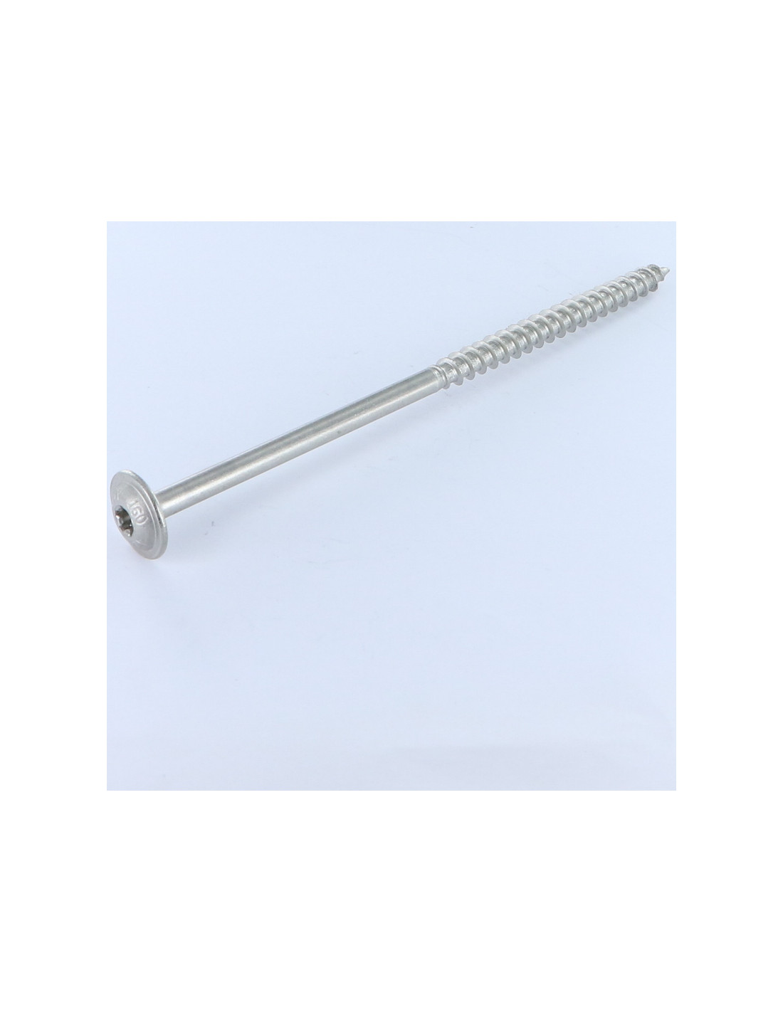 Vis charpente tête disque Inox A2 8X180 Filetée sur 80 TORX T40 Diamètre de tête: 20-10 pièces ...