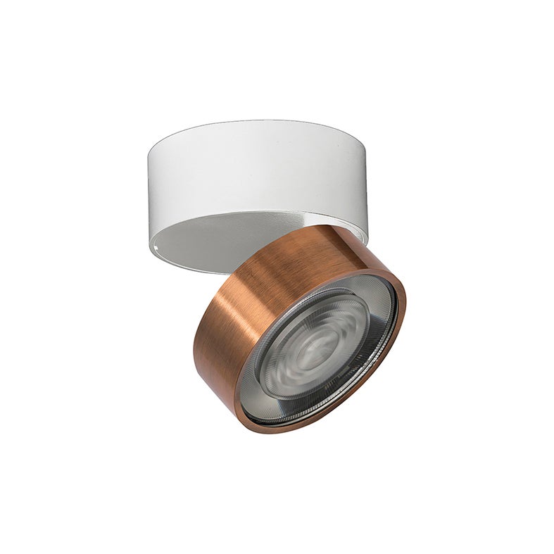Aplique LED de pared/techo Hole 7W 3000K CRI90 38° IP20 Cobre - Rossini ...