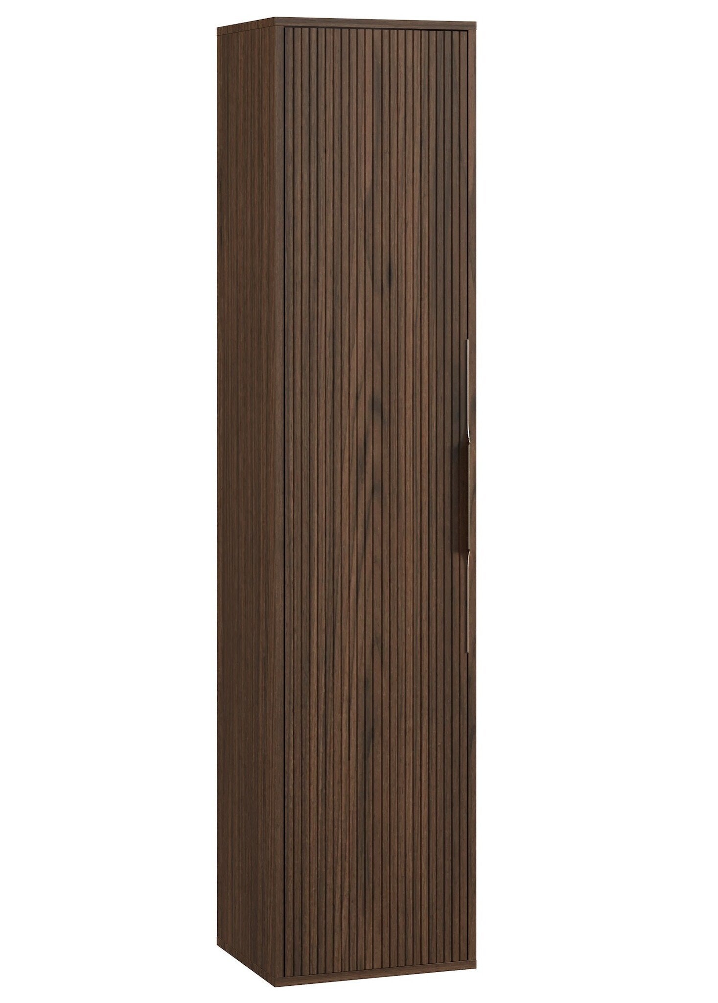 Armoire de salle de bain Rimini 38 x 33 x 170 cm - Brun noyer - Colonne ...