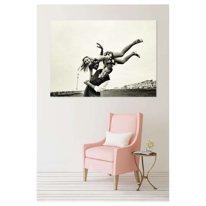 Tableau toile en kit DANSE A BRIGTHON 180 x 130 cm - Toile textile sans PVC, Made in France par ...