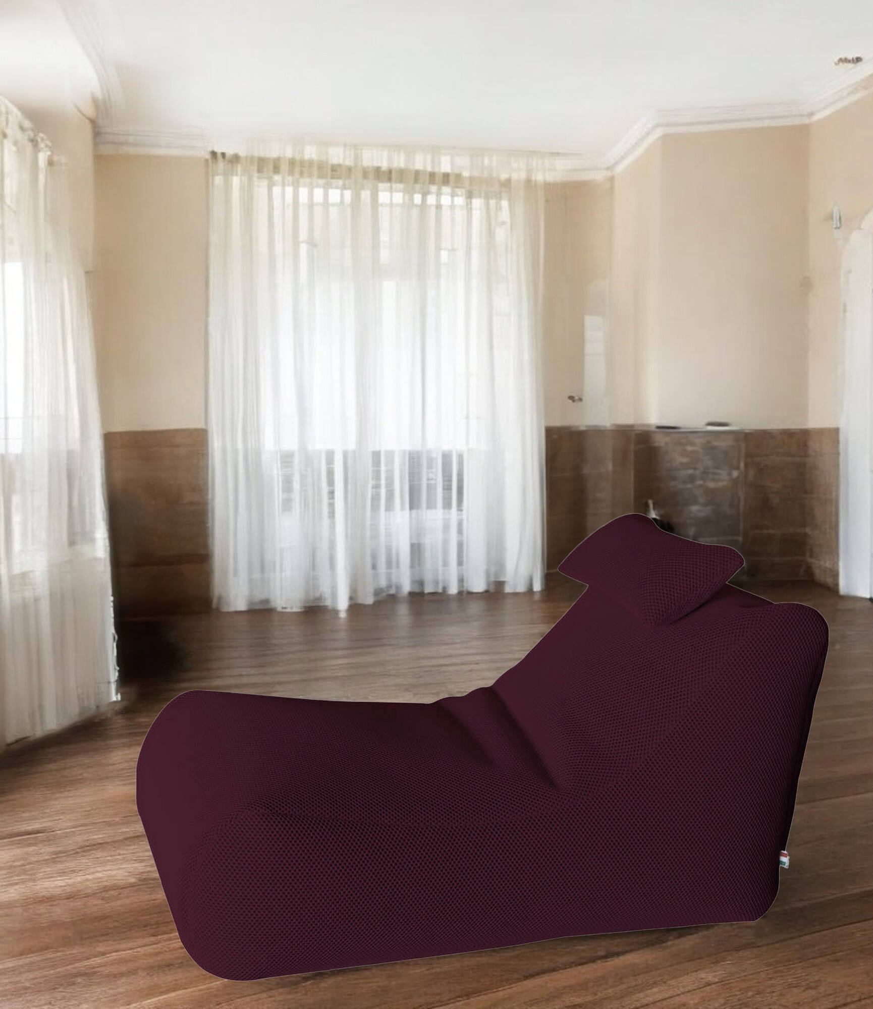 Pouf Abuli, Fauteuil polyvalent, Chaise sac, Pouf repose-pieds, Made in ...