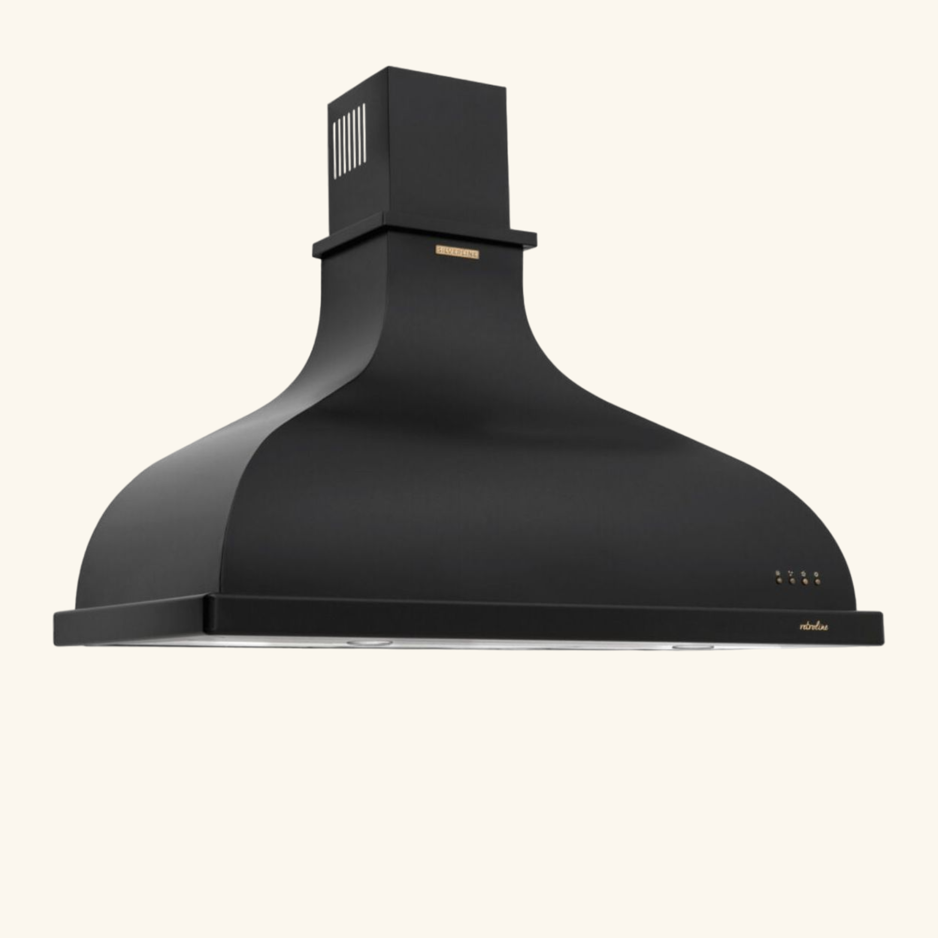 Hotte vintage murale Silverline HORIS noir métallisé 90 cm | Leroy Merlin