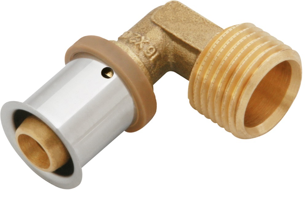 Lot 2pcs Coude Mâle À Visser Multicouche 20x2 - 3/4 20/27 Profil (th ...