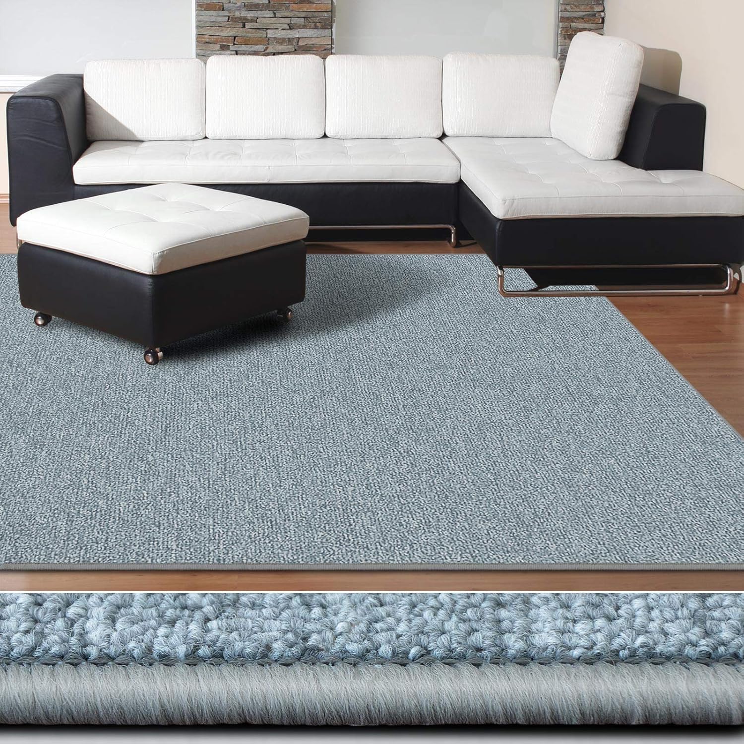 Tapis sur mesure, personnalisée pour tous vos espaces, Gris clair 100 x ...