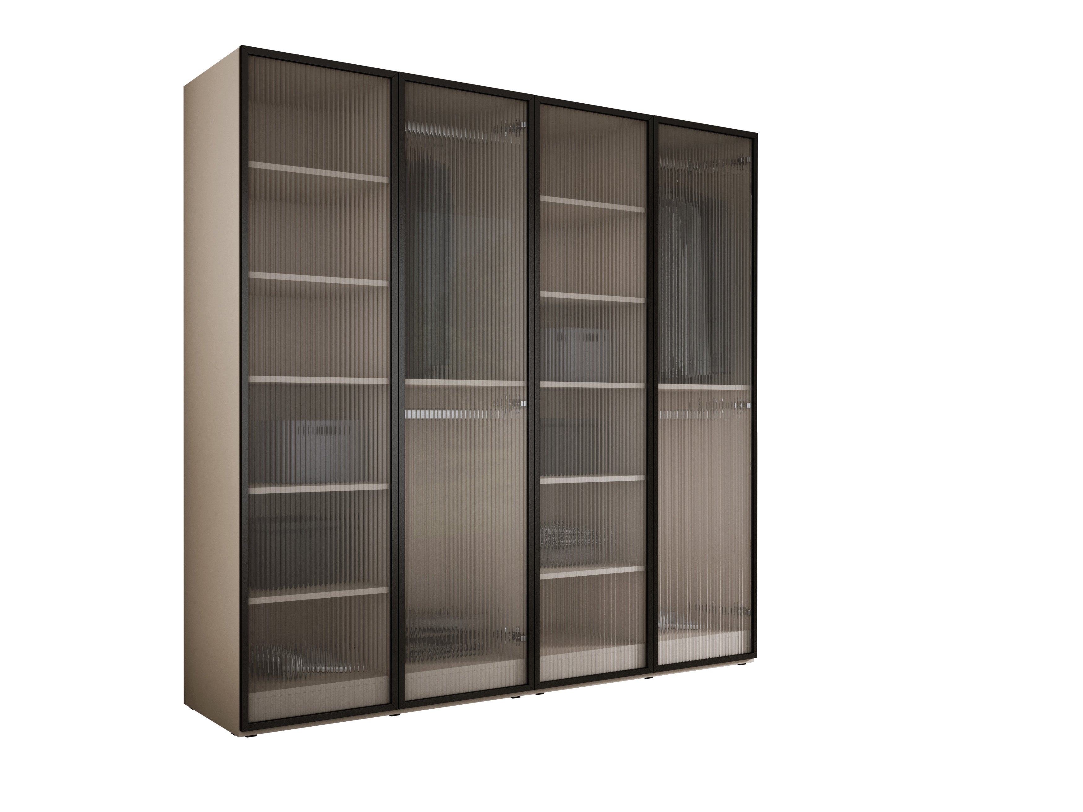 Armario: Beige Arena / Vidrio Ranurado, 200 x 200 x 51 cm | Leroy Merlin